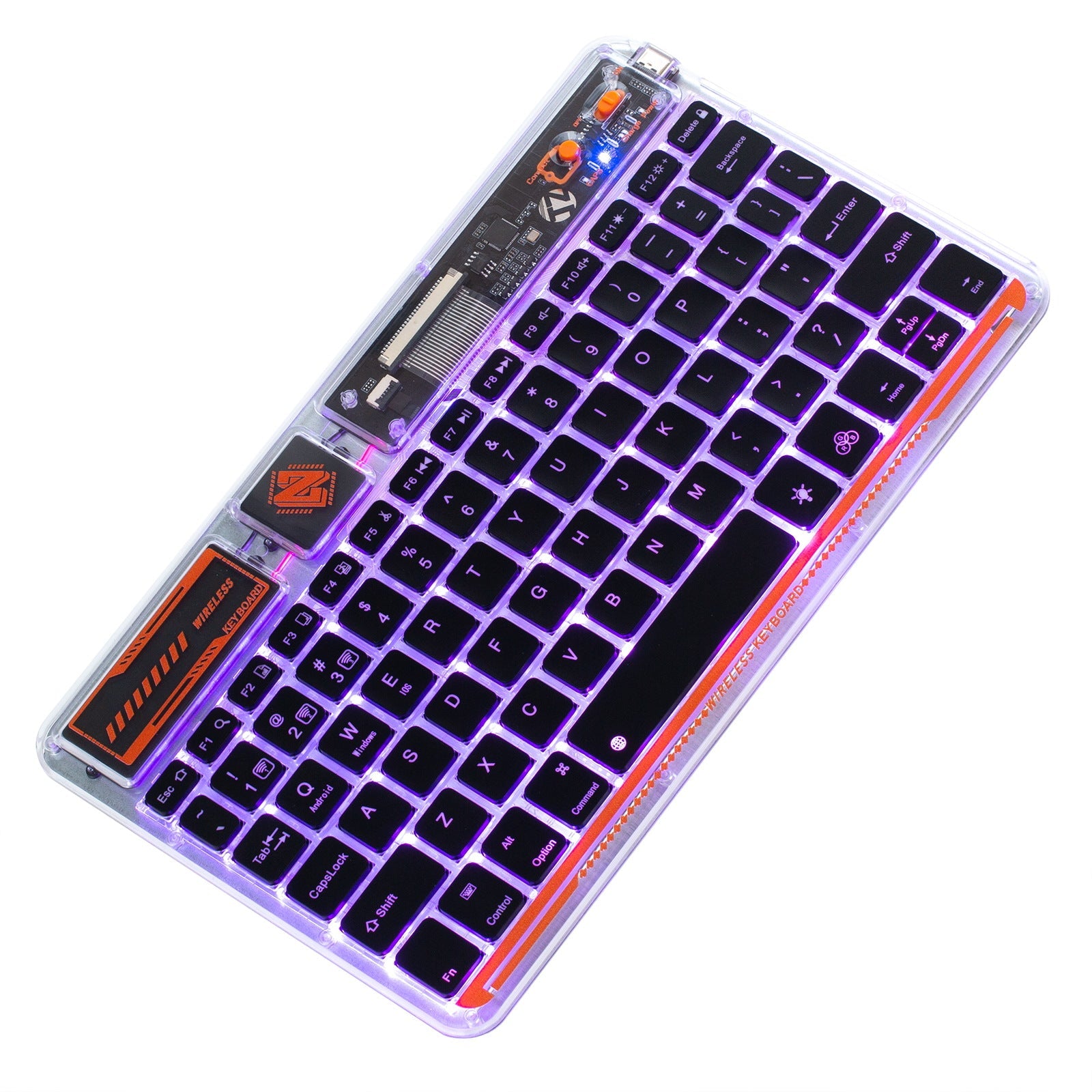 Transparent Bluetooth Backlit Keyboard – Xyber Mini PC